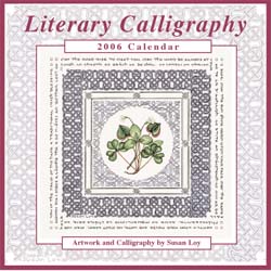 Literary Calligraphy by Susan Loy - 2006 CALENDAR - Stationery Selections